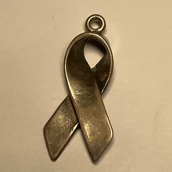 Jewelry | Vintage Sterling Silver Cancer Ribbon Charm 1 Inch Long ...